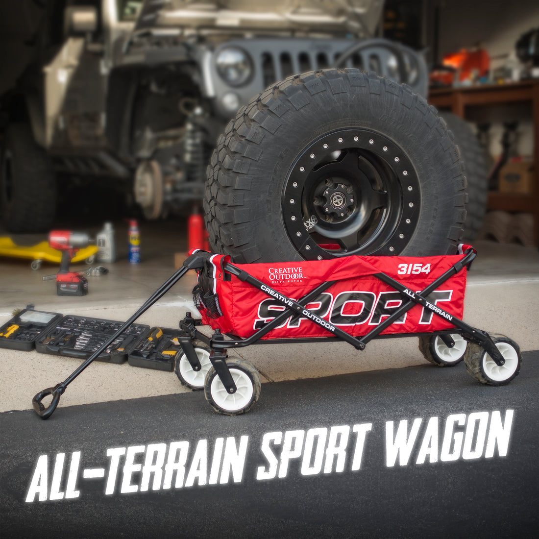 All-Terrain Folding Collapsible Sport Wagon | Heavy Duty | Coach Editi ...