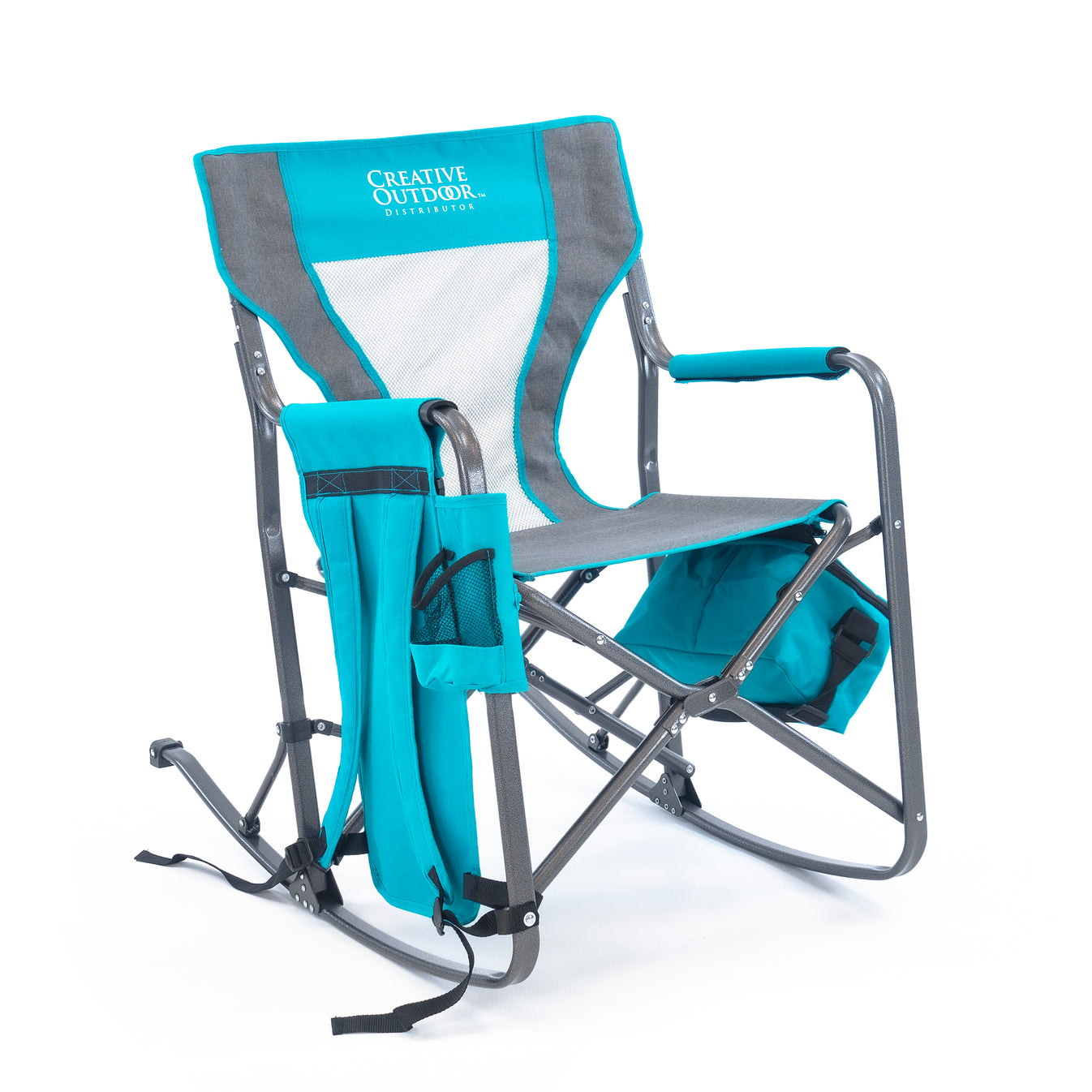 Folding Rocking Director Chair - Teal – Creative Wagons